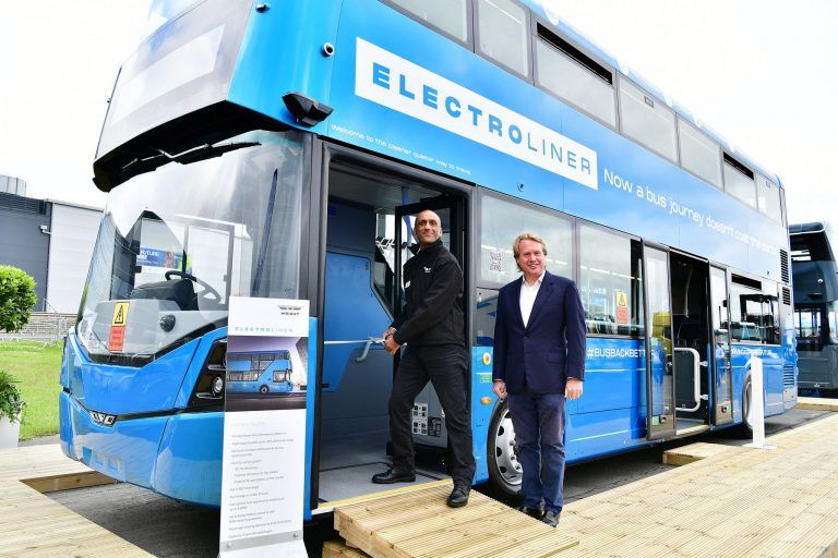Wrightbus unveils new rapid-charge electric double-decker bus ...