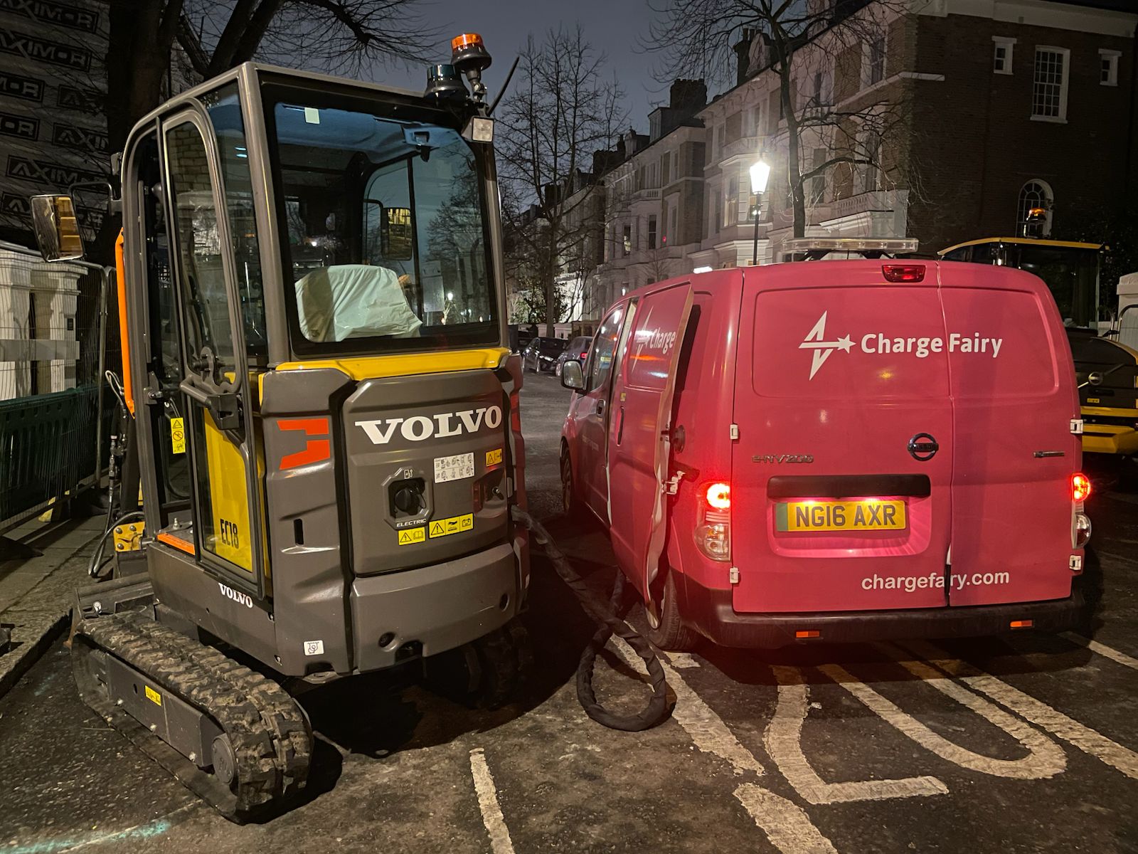 TfL trials mobile charging with electric construction vehicles ...