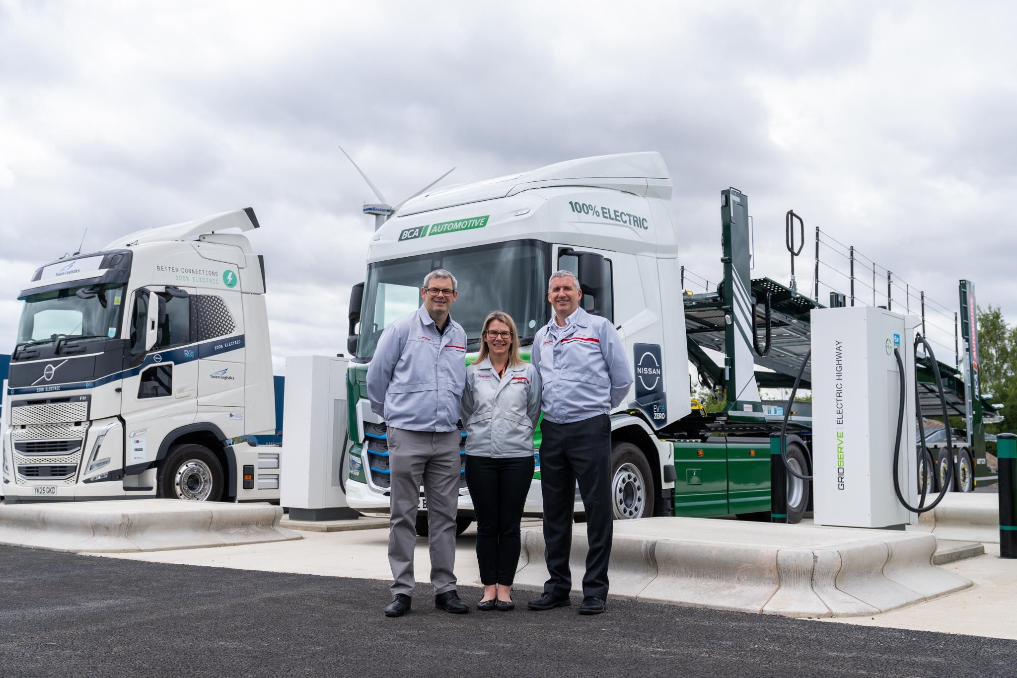 Electric truck charging station goes live at Nissan's Sunderland plant ...